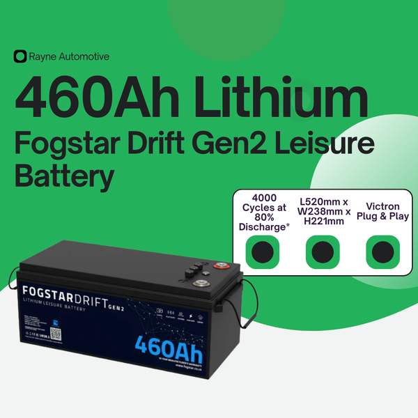 Fogstar Drift Gen2 12V 460Ah LiFePO4 Battery for Leisure Use – Rayne ...