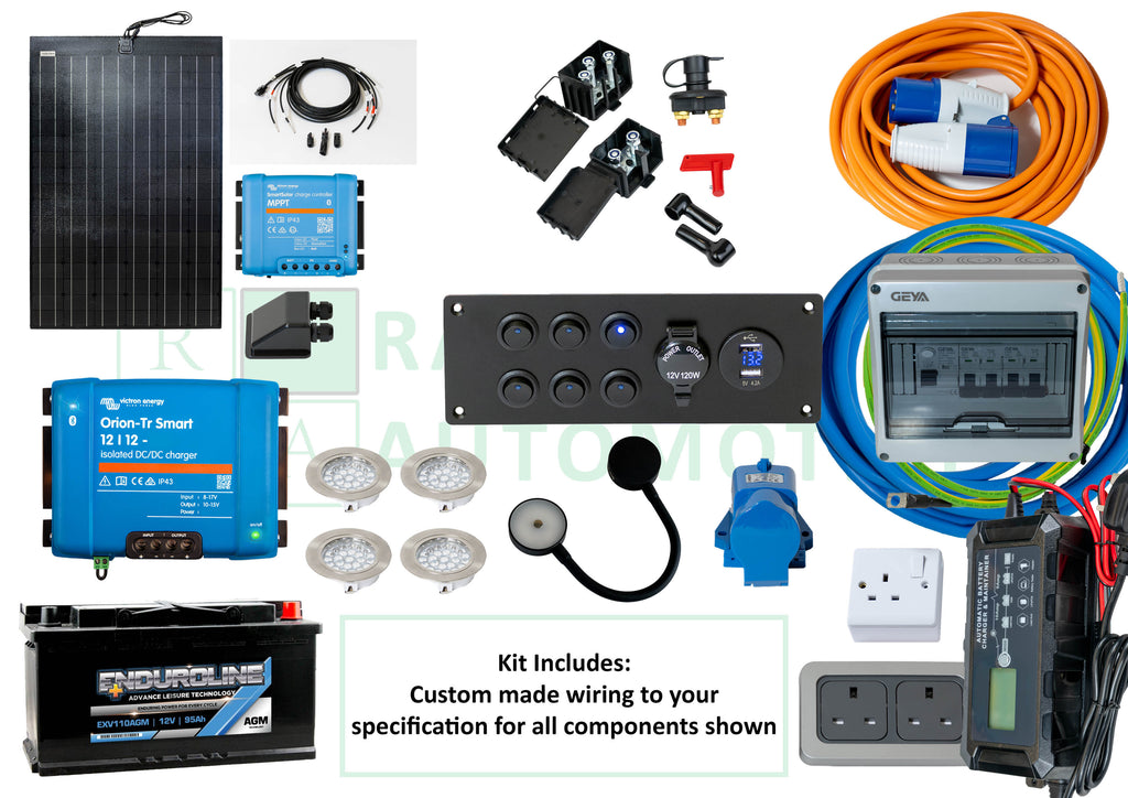 Small Van Camper Electrics Off-Grid Pre-Wired Starter Pack – Rayne ...