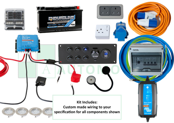 Small Van Camper Electrics On-Grid Pre-Wired Starter Pack – Rayne ...